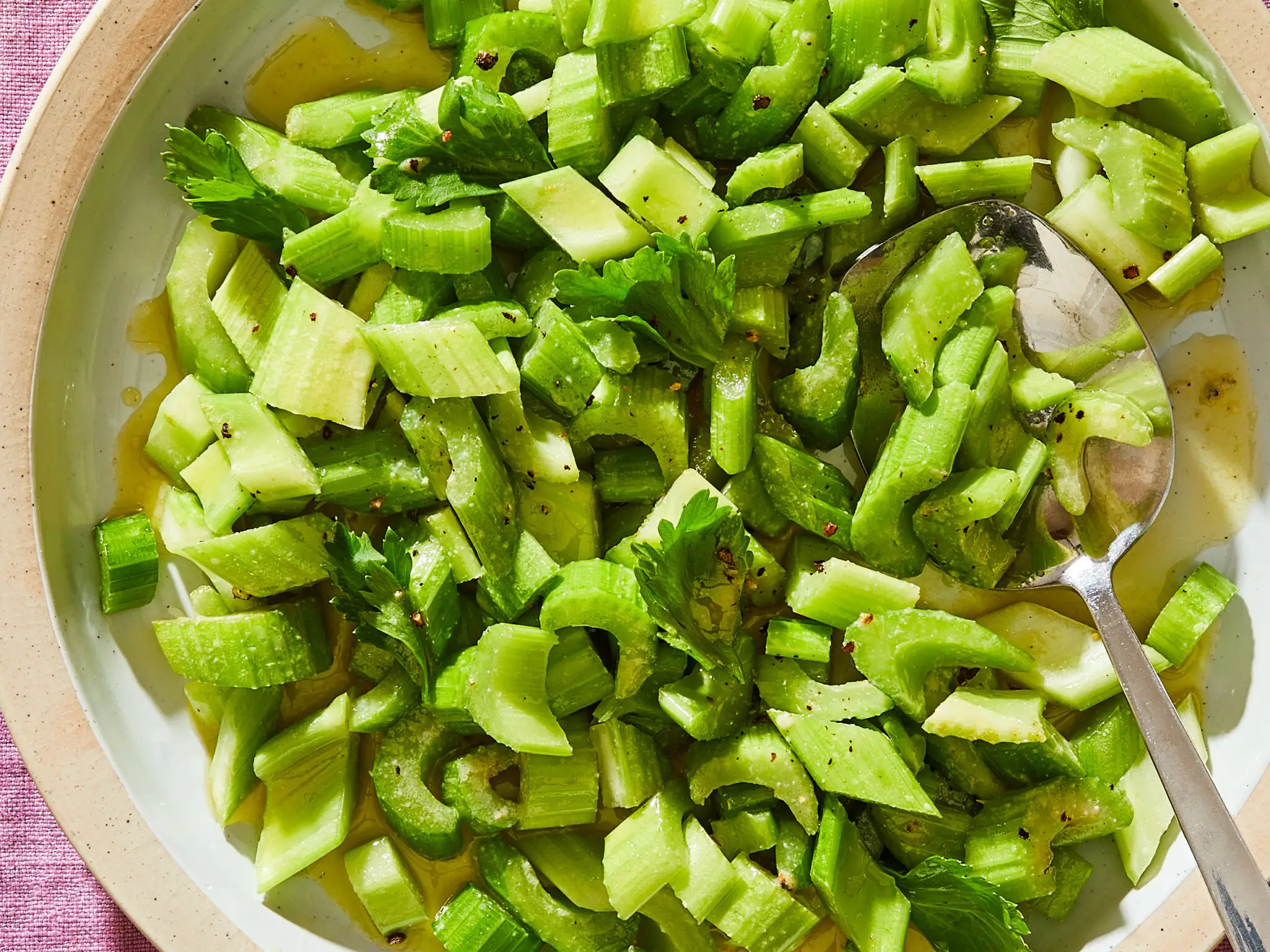 chopped celery salad