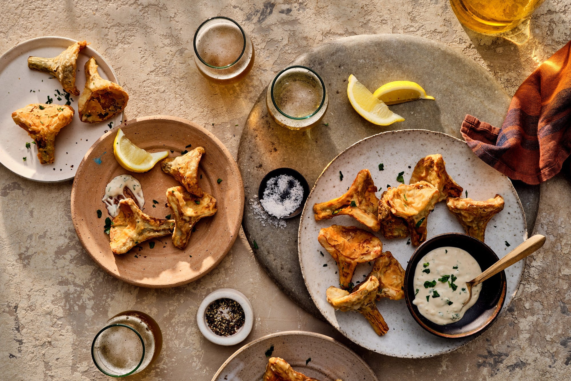 Fried Artichoke Hearts with Taratur Sauce | Saveur