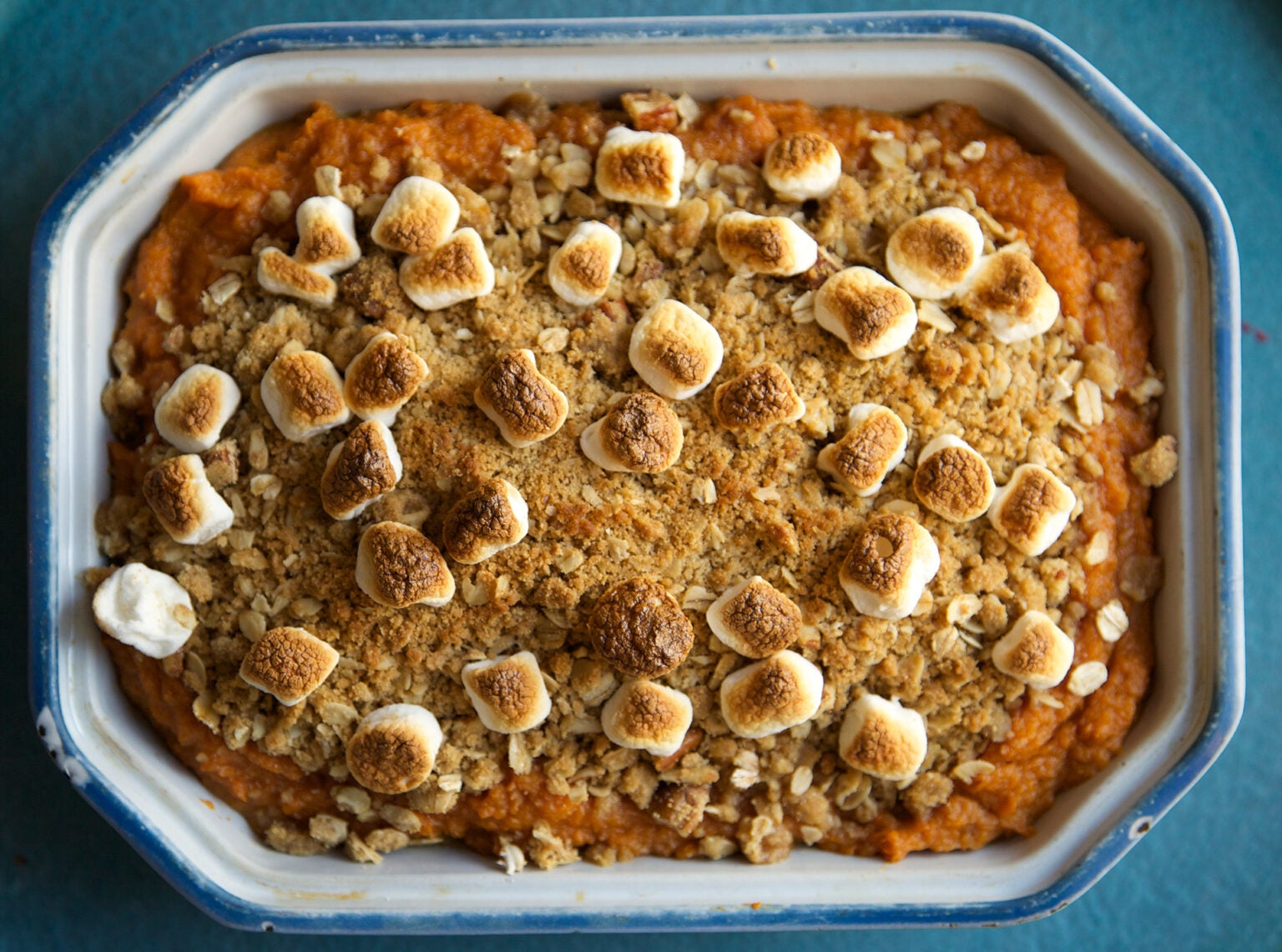Sweet Potato Casserole With Pecan Crumble Saveur