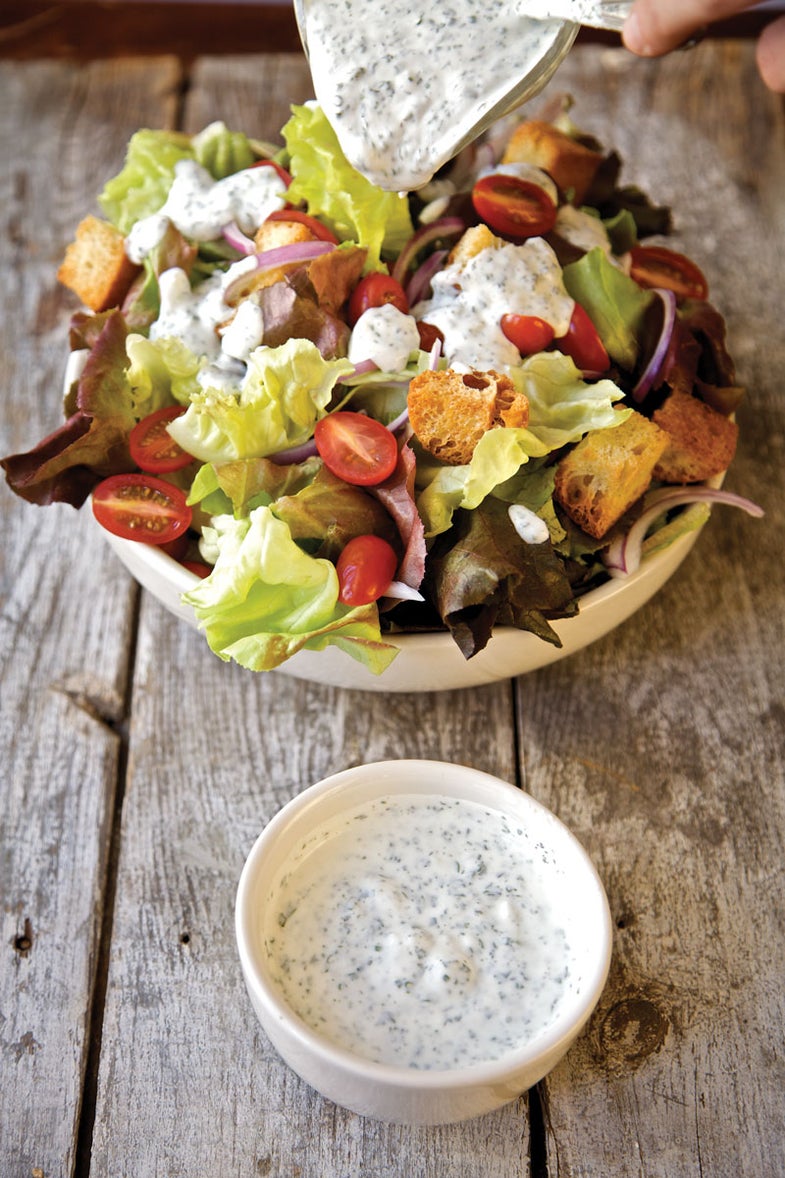 Red Leaf Salad with Ranch Dressing | Saveur