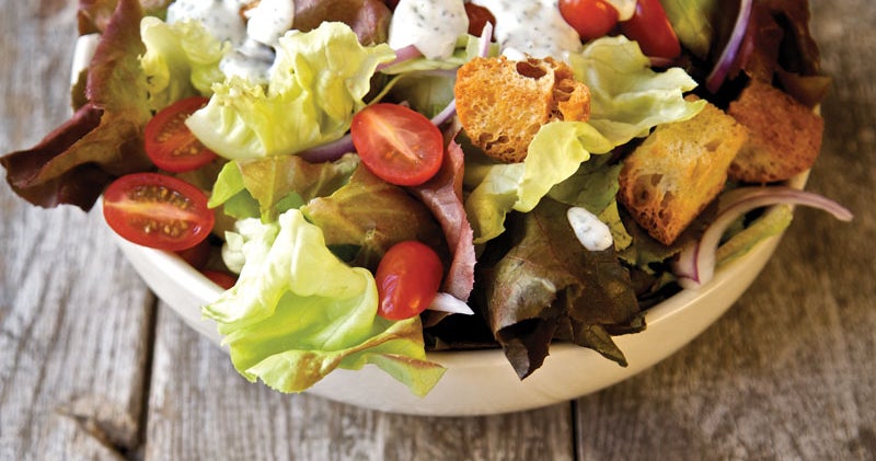 Red Leaf Salad with Ranch Dressing | Saveur