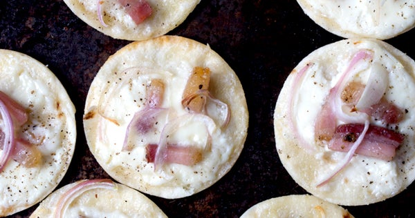 Shallot and Pancetta Tortilla Crisps | Saveur