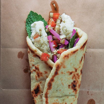 Man'oushé (Herbed Vegetable Flatbread Sandwich) | Saveur