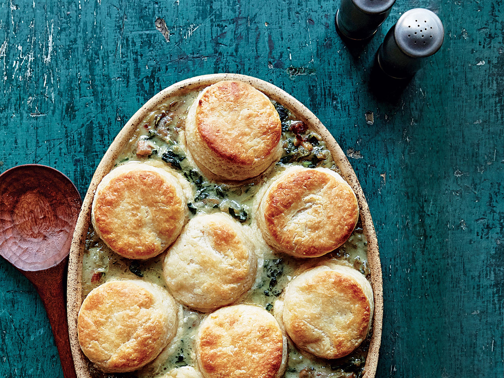 Oyster Pie with Buttermilk Biscuits | Saveur