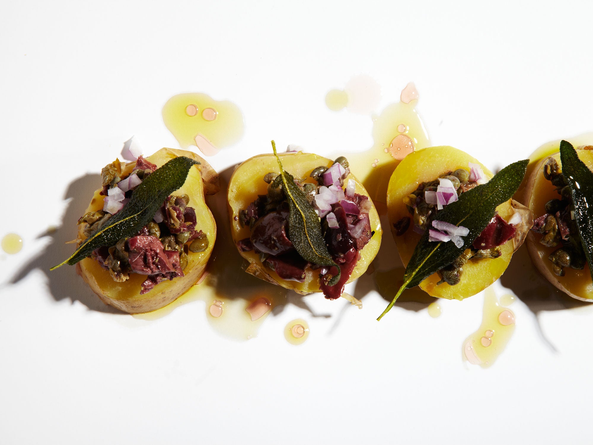 Vinegar-Marinated Potatoes with Olives and Capers | Saveur