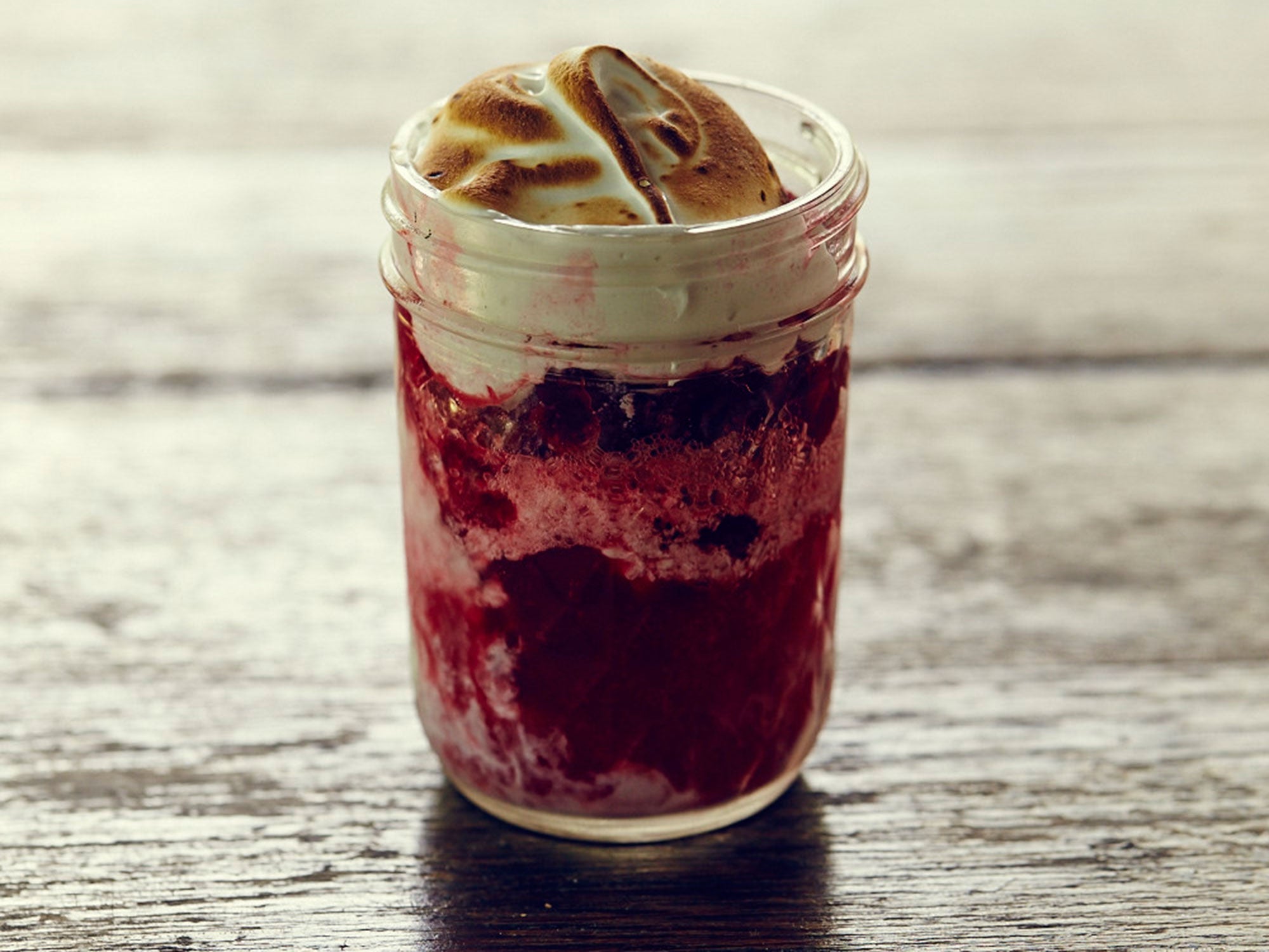 Sour Raspberry Floats with Marshmallow Crème | Saveur