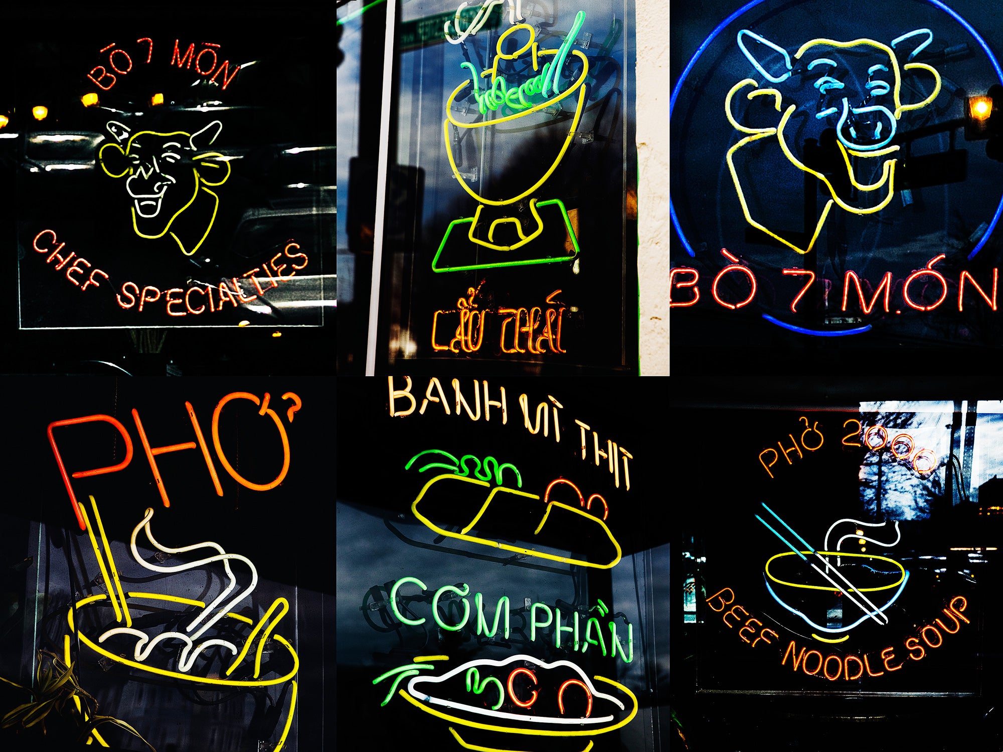 The Incredible Neon Artwork of Boston's Vietnamese Restaurants