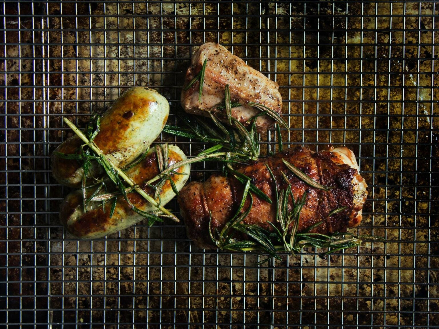 Rabbit Sausage with Fennel, Chili Flakes, and Broccoli Rabe