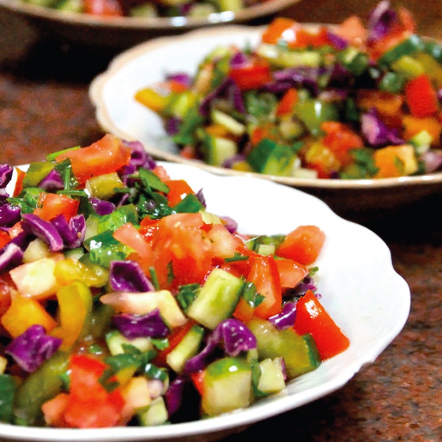 Salata Khadra Mafruma (Basic Minced Salad) | Saveur