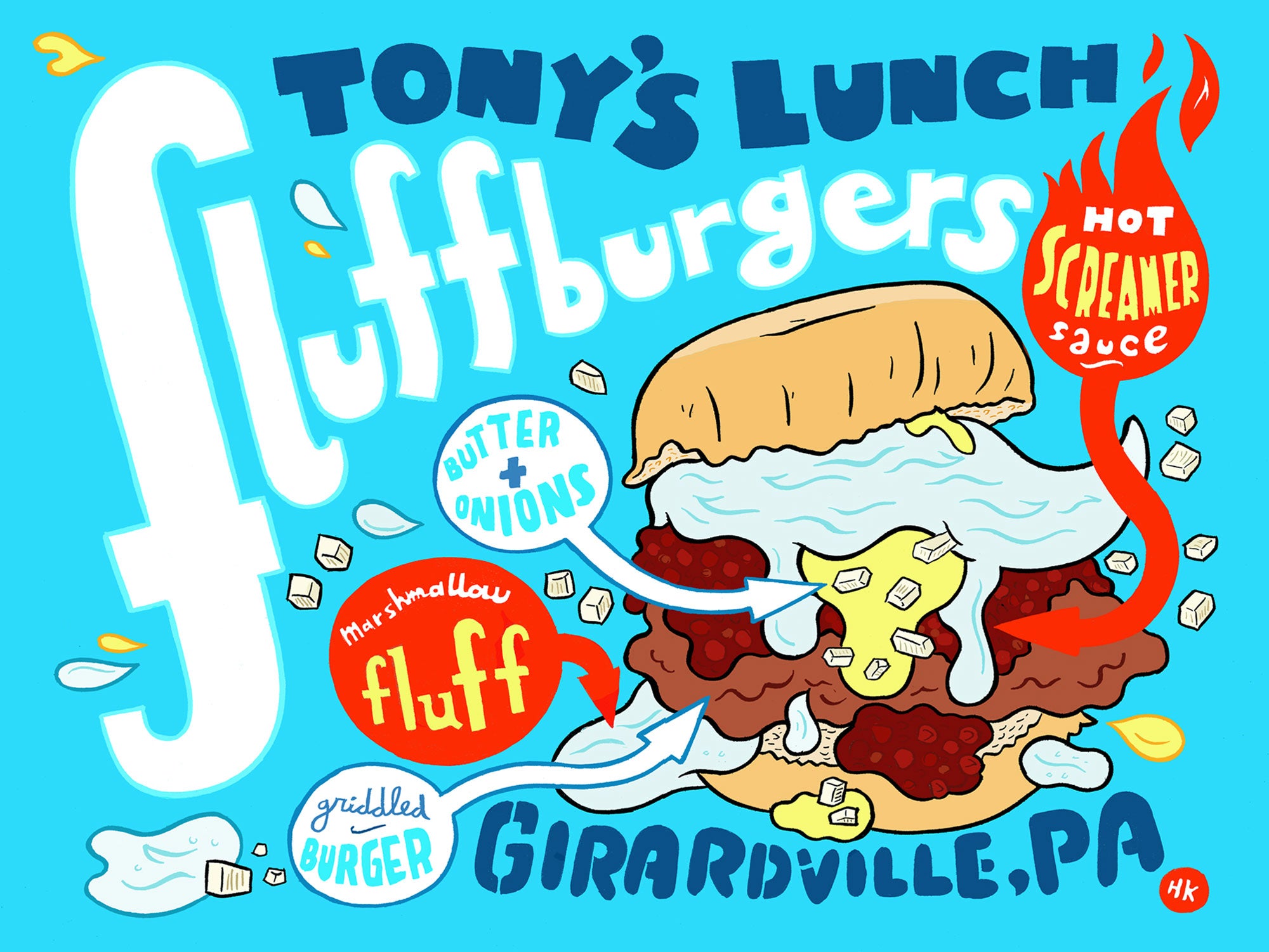 Eat This Magically Delicious Burger Topped With Marshmallow Fluff