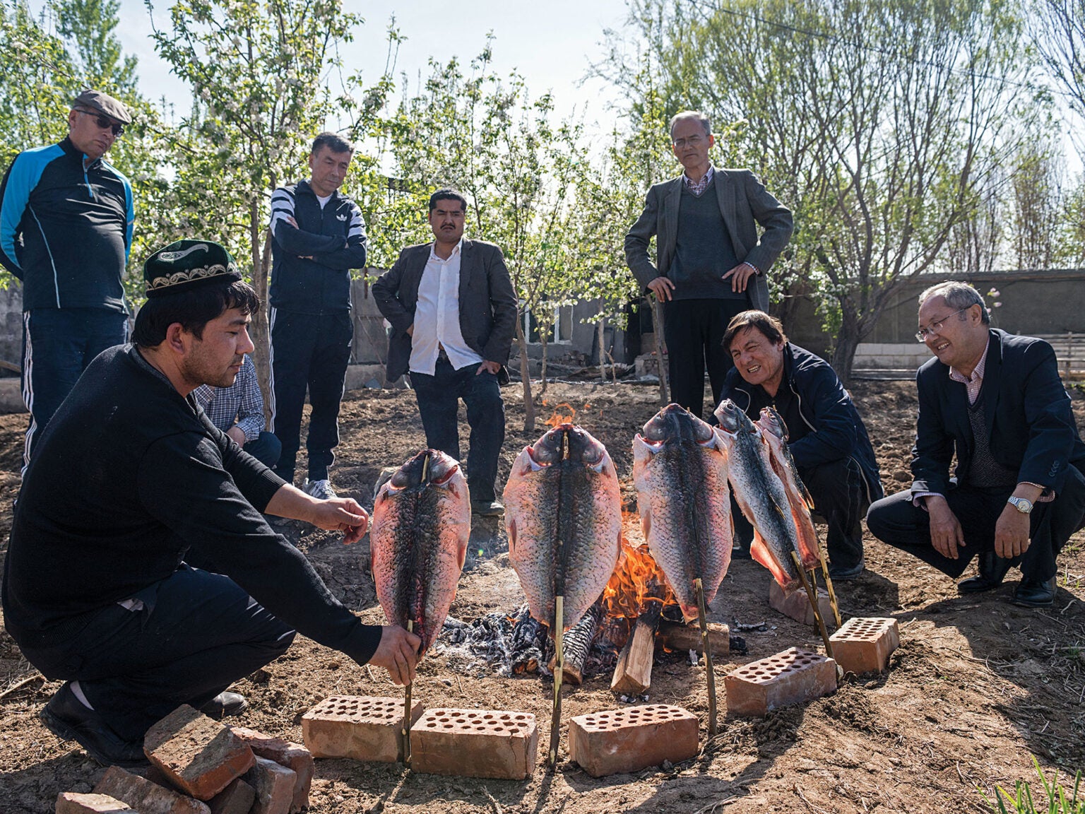 Chinese Grilled Fish with Cumin and Jalapeños (Xīnjiāng Kăoyú)