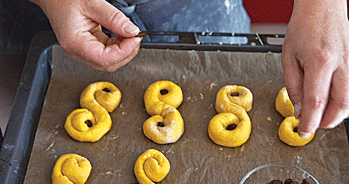 Shaping Saffron Buns | Saveur