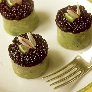 Timbale of Osetra Caviar, Crabmeat, and Avocado | Saveur