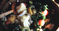 Cod with Braised Kale and Potatoes | Saveur