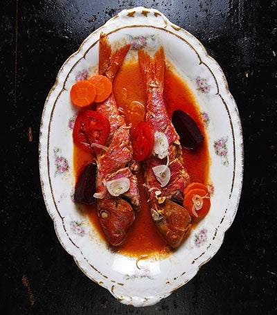 Poisson Rouge (Spicy Poached Snapper) | Saveur