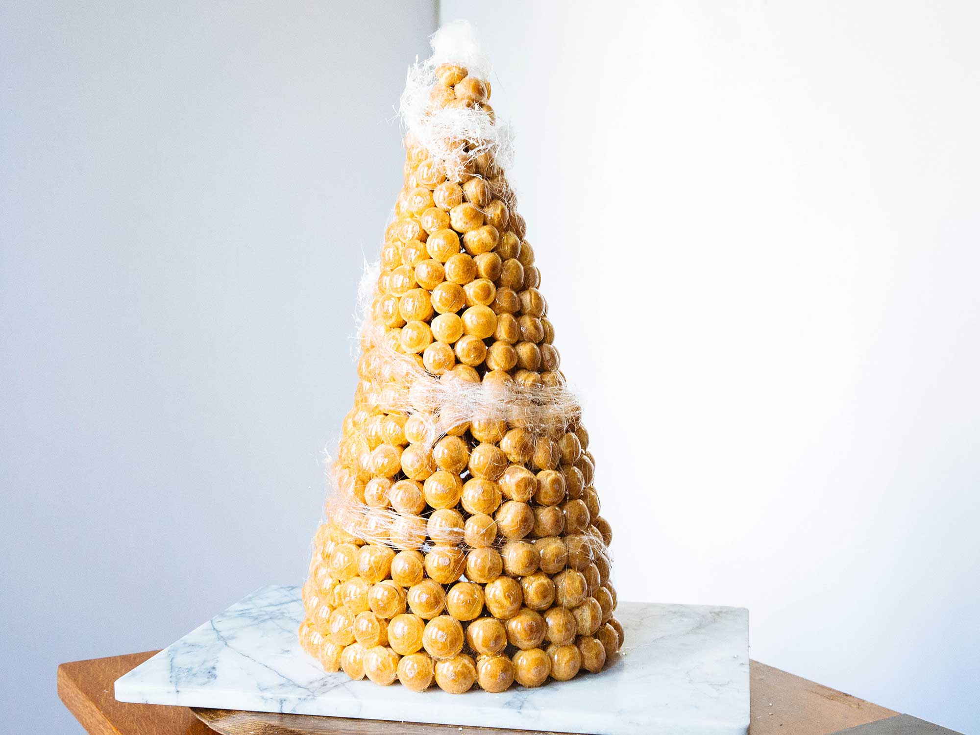 Watch a Massive French Pastry Tower Come Together in 90 Seconds