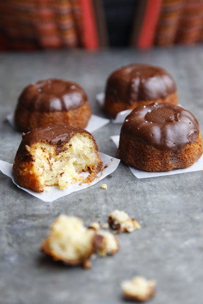 Chocolate-Dipped Orange Financiers | Saveur