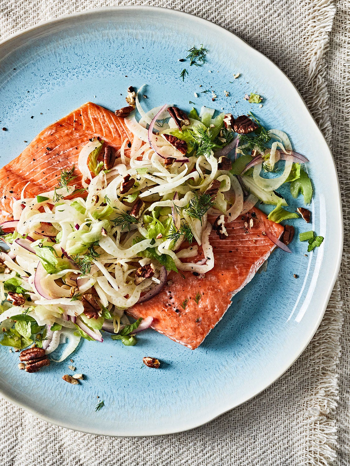 Roasted Salmon With Fennel And Pecans Saveur