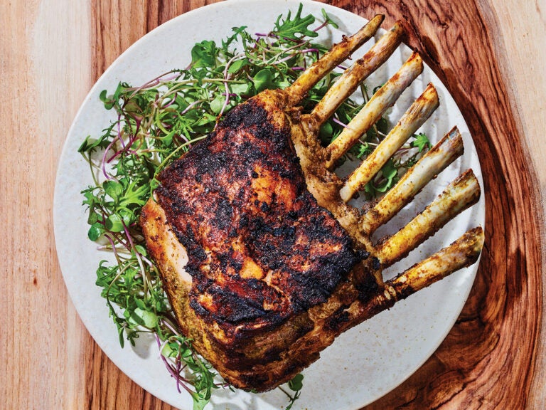 Grilled Rack of Lamb with Garlic and Herbs | Saveur