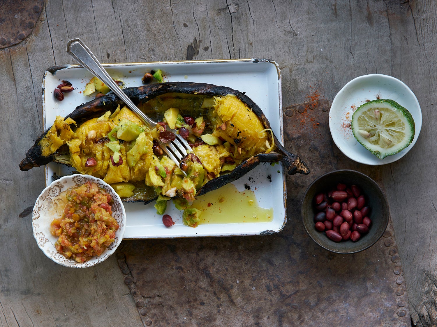 Roasted Plantain with African Pepper Compote | Saveur