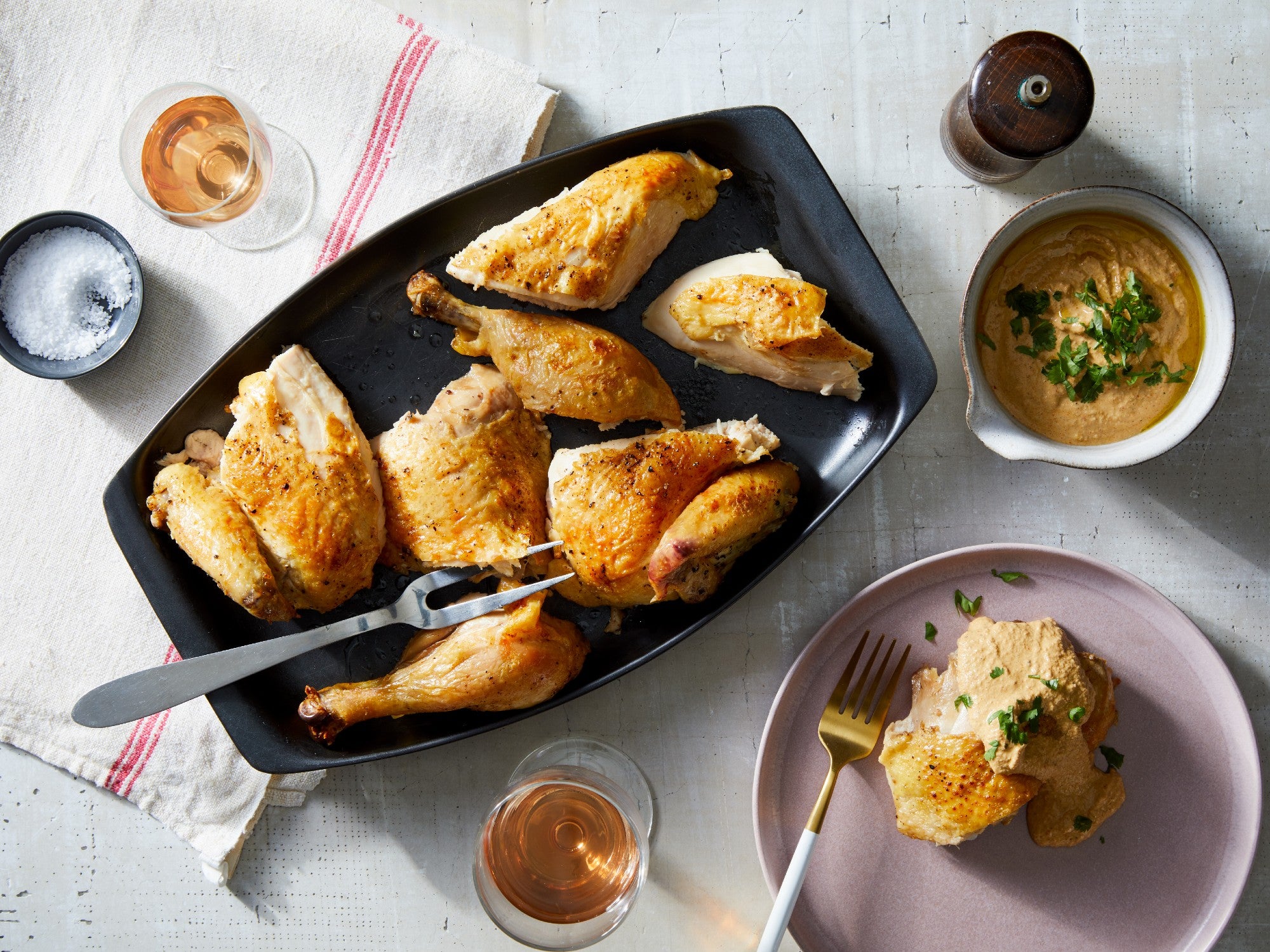 Georgian Roast Chicken With Bazhe Sauce | Saveur