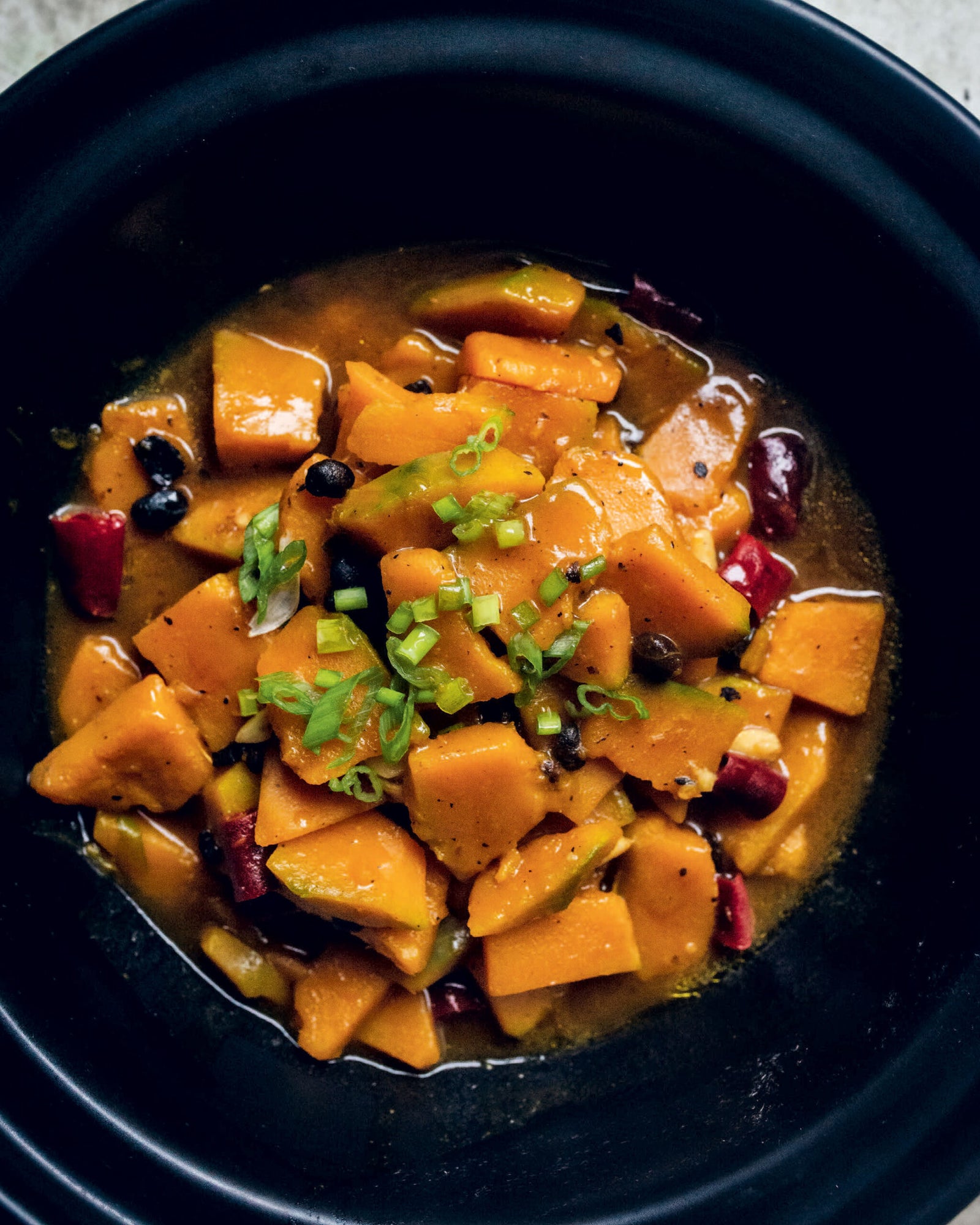 Braised Winter Squash with Fermented Black Beans Recipe | Saveur